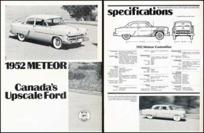 1952 Ford Meteor Customline Car Review Report Print Article J765A | eBay