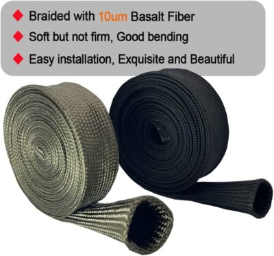 3/5" 1/2" 1" 3/4" Spark Plug Wire Heat Wrap Shield Sleeve Adjustable ...