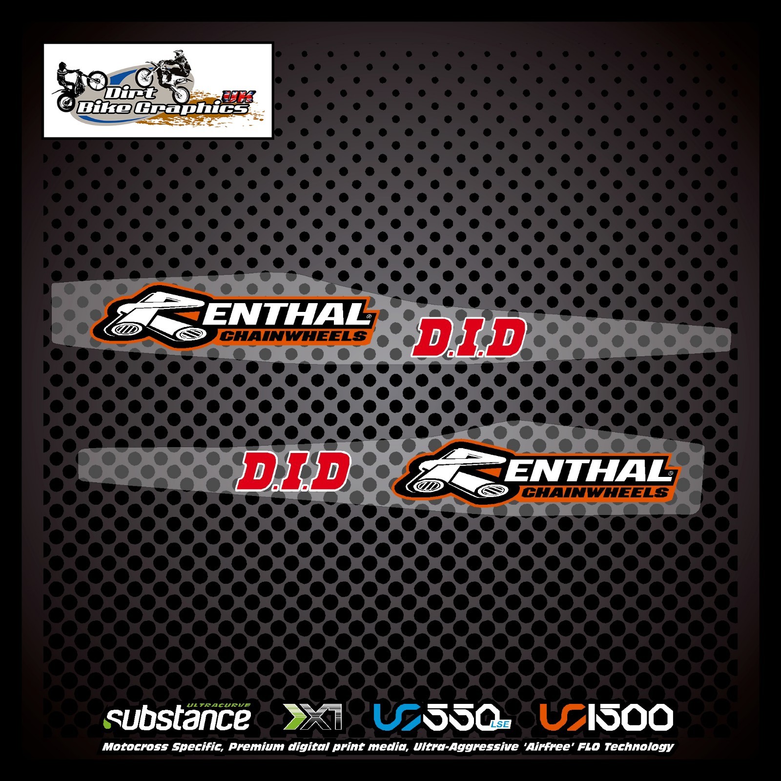 KTM 85 15 Renthal DID Swingarm Orange On Clear Decal Sticker MX (231 ...