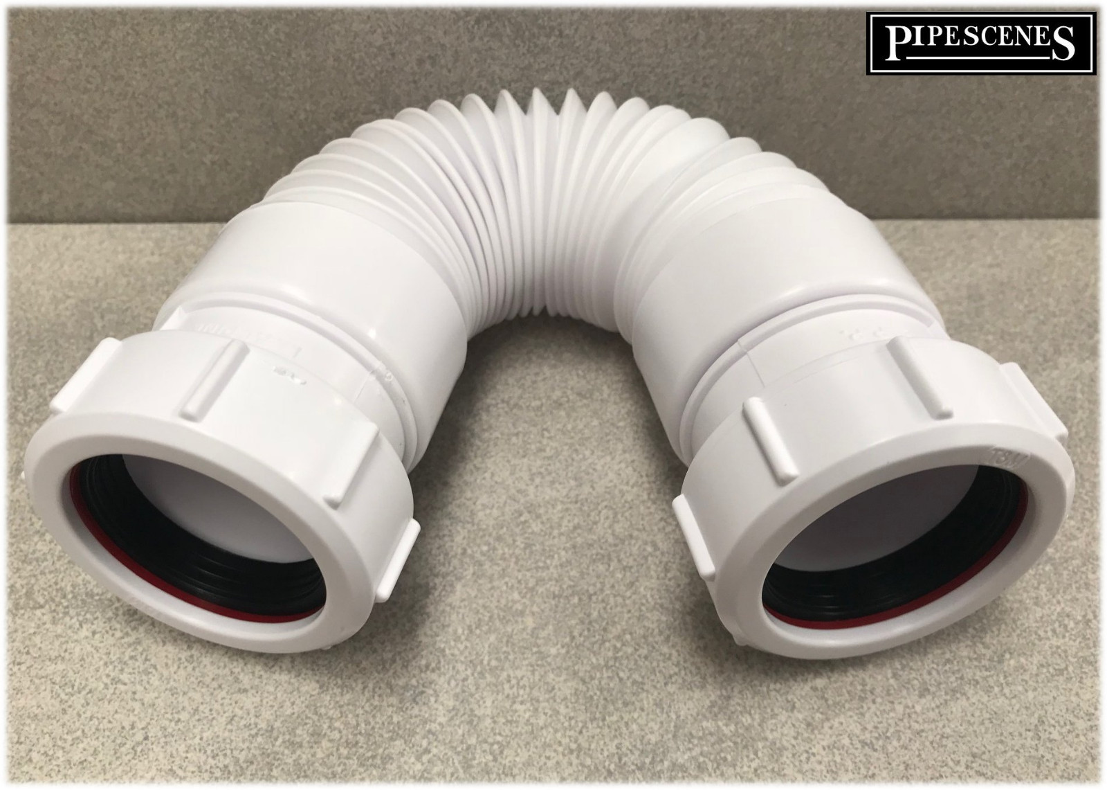 Flexible Waste Pipe Coupling Hose Adjustable for 40mm 42mm 43mm Shower ...