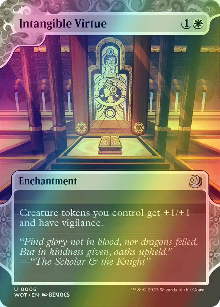 Intangible Virtue FOIL, Wilds of Eldraine Enchanting Tales, MTG WOE NM/M | eBay