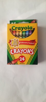 Crayola 24 Count Assorted Color Crayons fast shipping | eBay