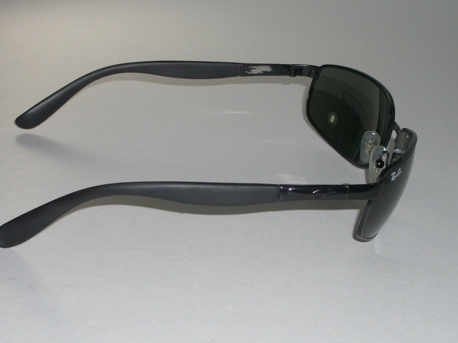 RAY-BAN RB3254 61[]16mm G15 UV SLEEK SHINY BLACK METAL FRAMES WRAP ...