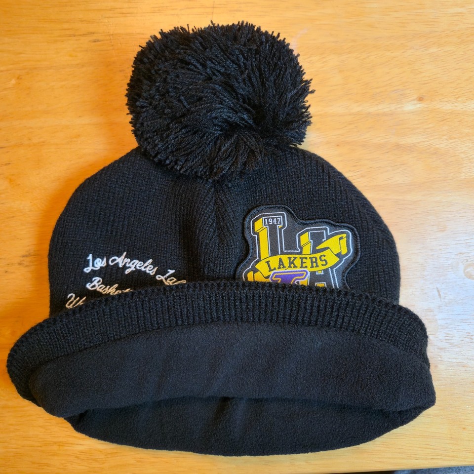 Lakers Black Beanie Ultra Game Fan Apparel Sports Collectible Stylish ...
