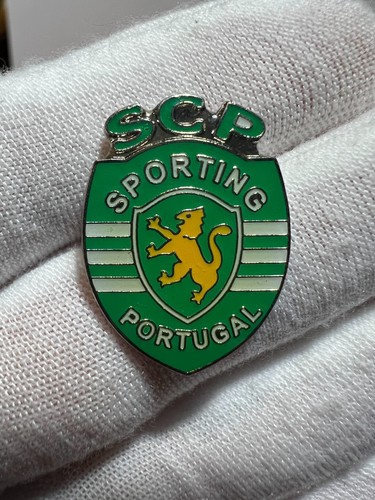 Vintage Sporting Lisbon (Sporting CP) Football Club Enamel Hat Lapel ...