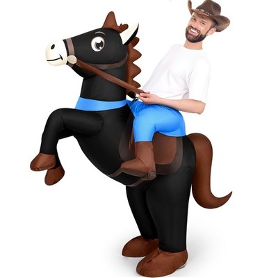 Inflatable Horse Costume for Adults Men Women Cosplay Party, Cowboy ...