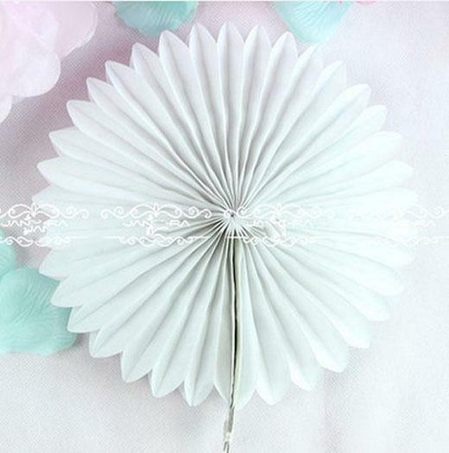 10pc Tissue Paper Flower Paper Fan Wedding Party Home Outdoor ...