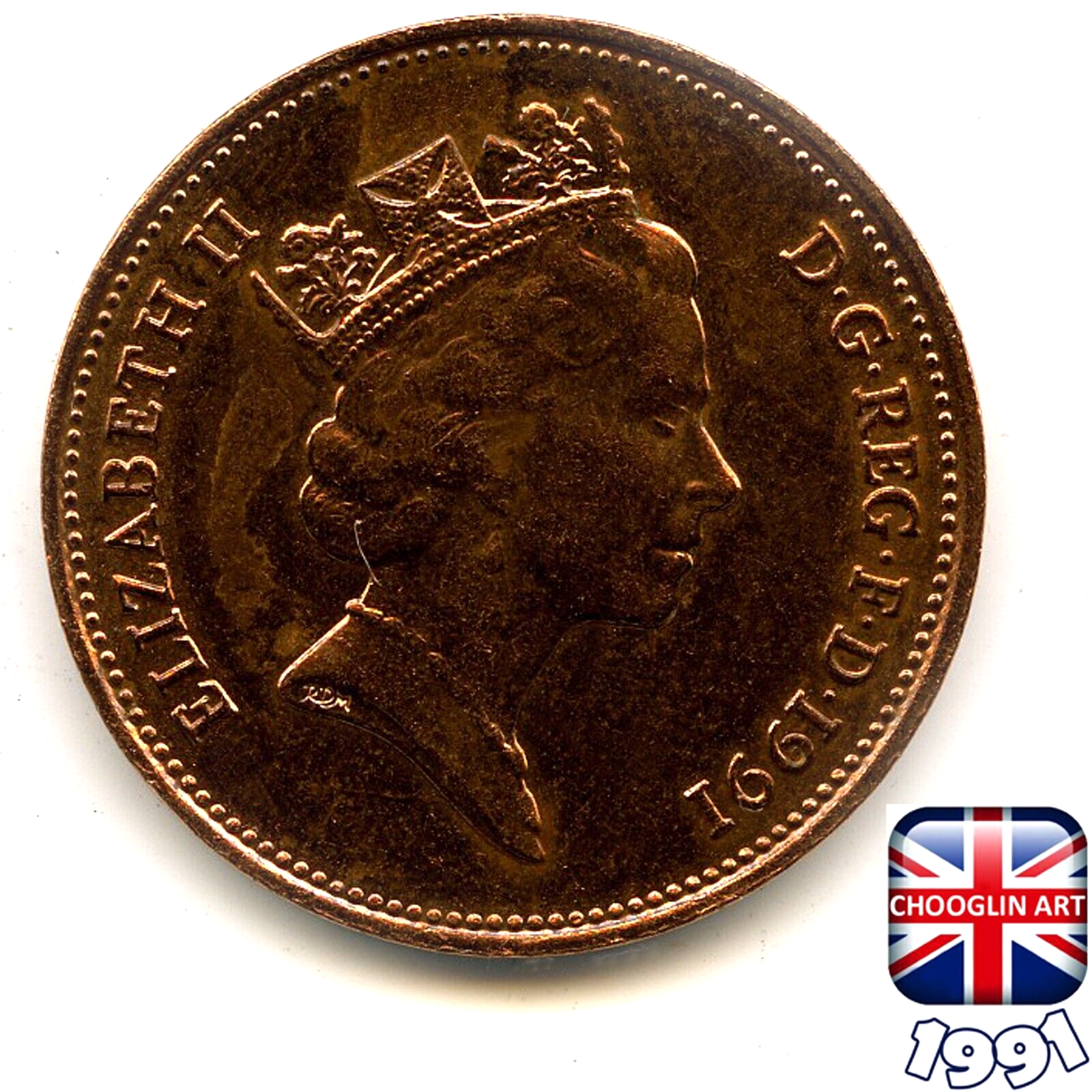 A BRITISH 1991 ELIZABETH II TWO PENCE 2p coin, 34 Years Old! | eBay UK