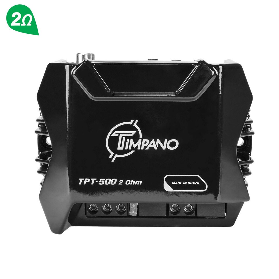 1x Timpano TPT-500 2 Ohms Compact 1 Channel Amplifier 500W Car Audio ...