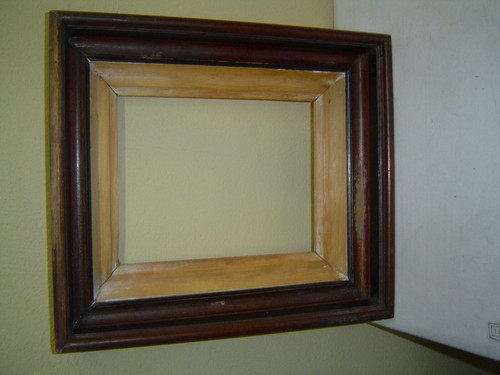 Antique Walnut & Light Wood Deep Set Picture Frame 13.5" x 15.5" x 3 ...