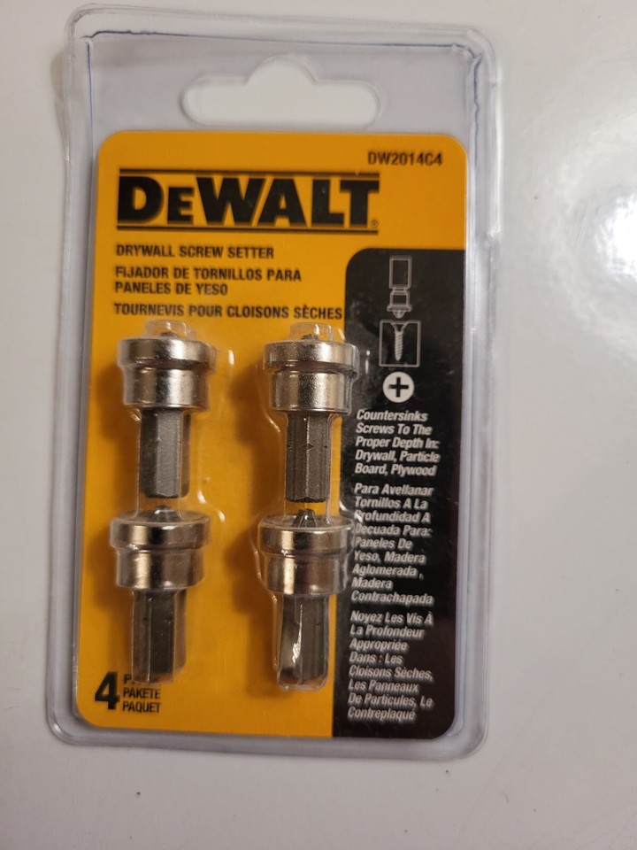 Dewalt Drywall Screw Setter Bit Tips. Package of 4 # DW2014C4 NEW | eBay