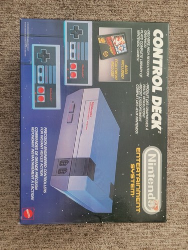 Nintendo NES Control Deck System CIB 2 Controllers Cables Super Mario ...