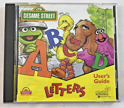 Sesame Street Letters Users Guide CD-Rom 1995 | eBay