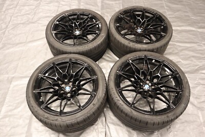 2022 BMW M3 M4 G80 G82 Competition Wheels Rims 19" 20" Black Pirelli ...