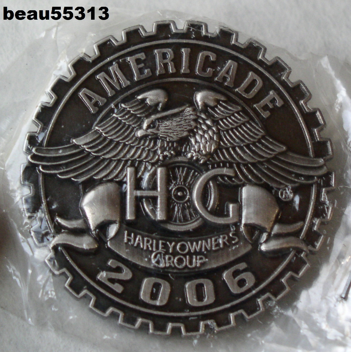 "NEW" HARLEY DAVIDSON HOG RALLY 2006 AMERICADE PIN STOP VEST JACKET PIN ...