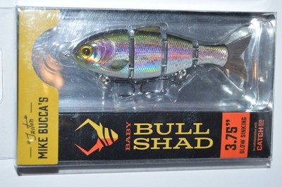 Catch co mike bucca's baby bull shad swimbait 3.75" slow sink rainbow ...