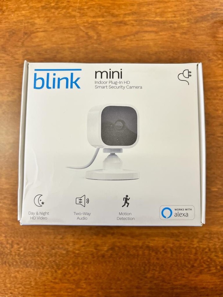Blink Mini Indoor Plug-In Live HD Smart Security Camera (New in Box) | eBay