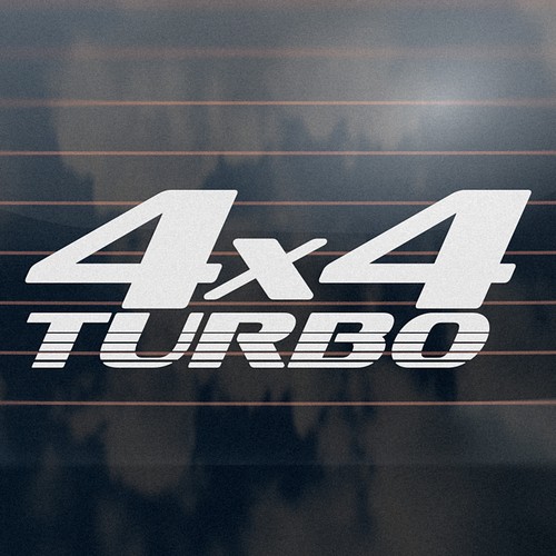 4x4 TURBO 4WD sticker 330mm offroad car ute truck decal | eBay Australia