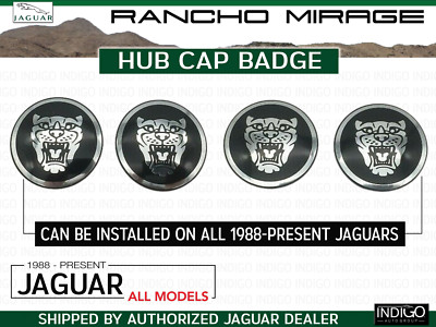 Jaguar OEM Wheel Center Cap Black Growler 4 Piece X-TYPE XJ XJ XF ...