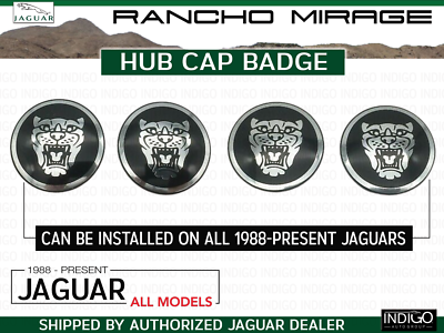 Jaguar OEM Wheel Center Cap Black Growler 4 Piece X-TYPE XJ XJ XF ...