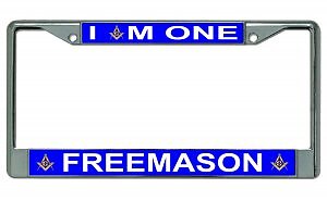 I Am One Freemason Chrome License Plate Frame | eBay