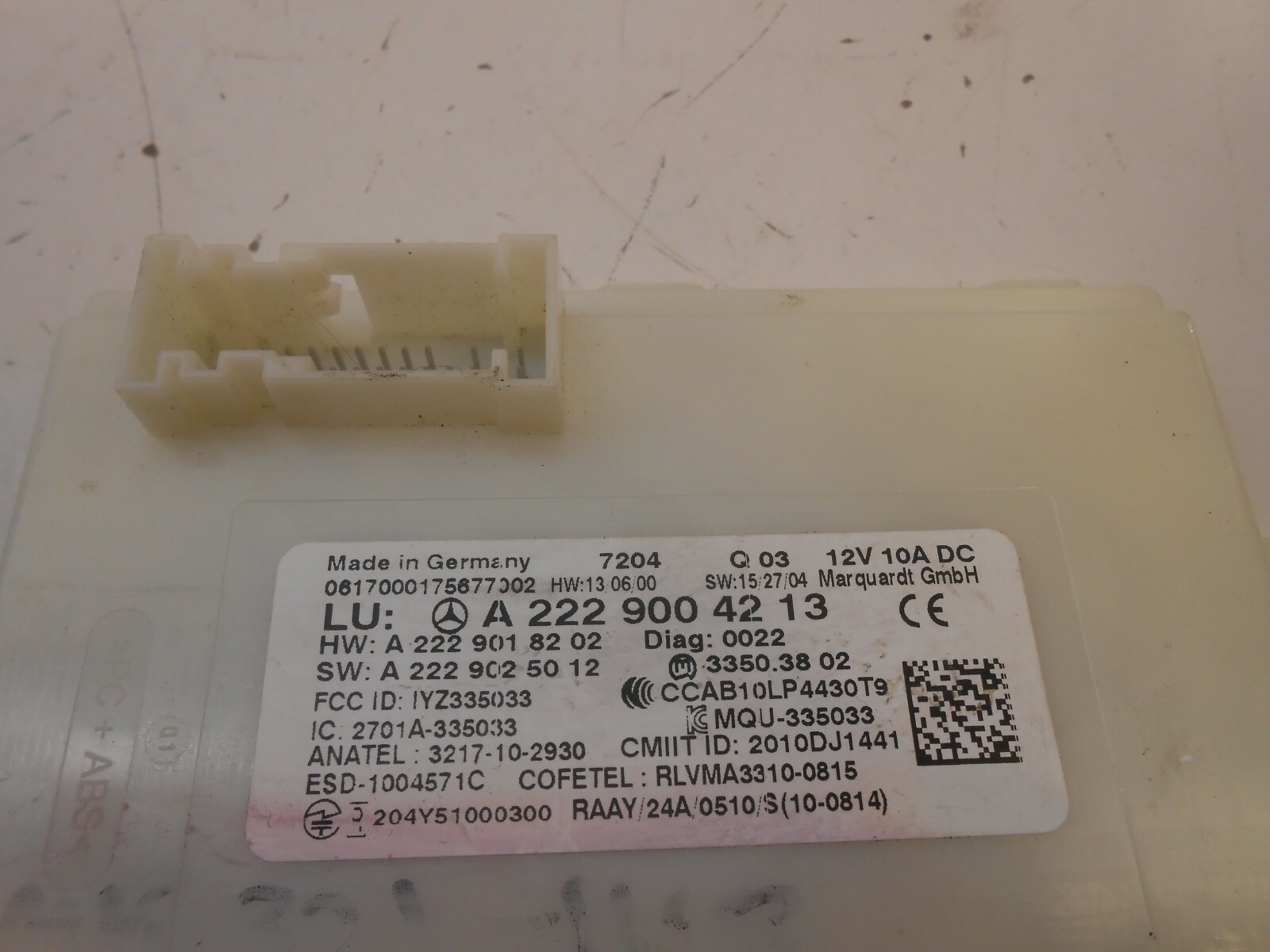 MERCEDES C-Class Key-Less AntiI Theft Module A2229004213 / 2229004213 ...