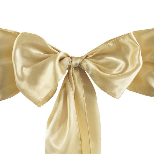 150 Satin Chair Sash Bow Sashes tie Wedding Banquet Party Event Venue ...
