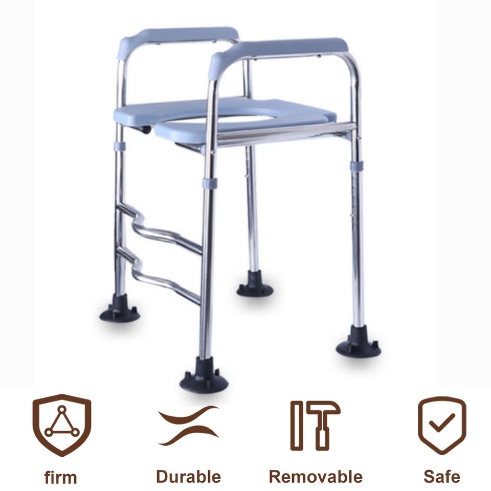 Raised Toilet Seat Commode Bathroom Assist Frame for Elderly ...