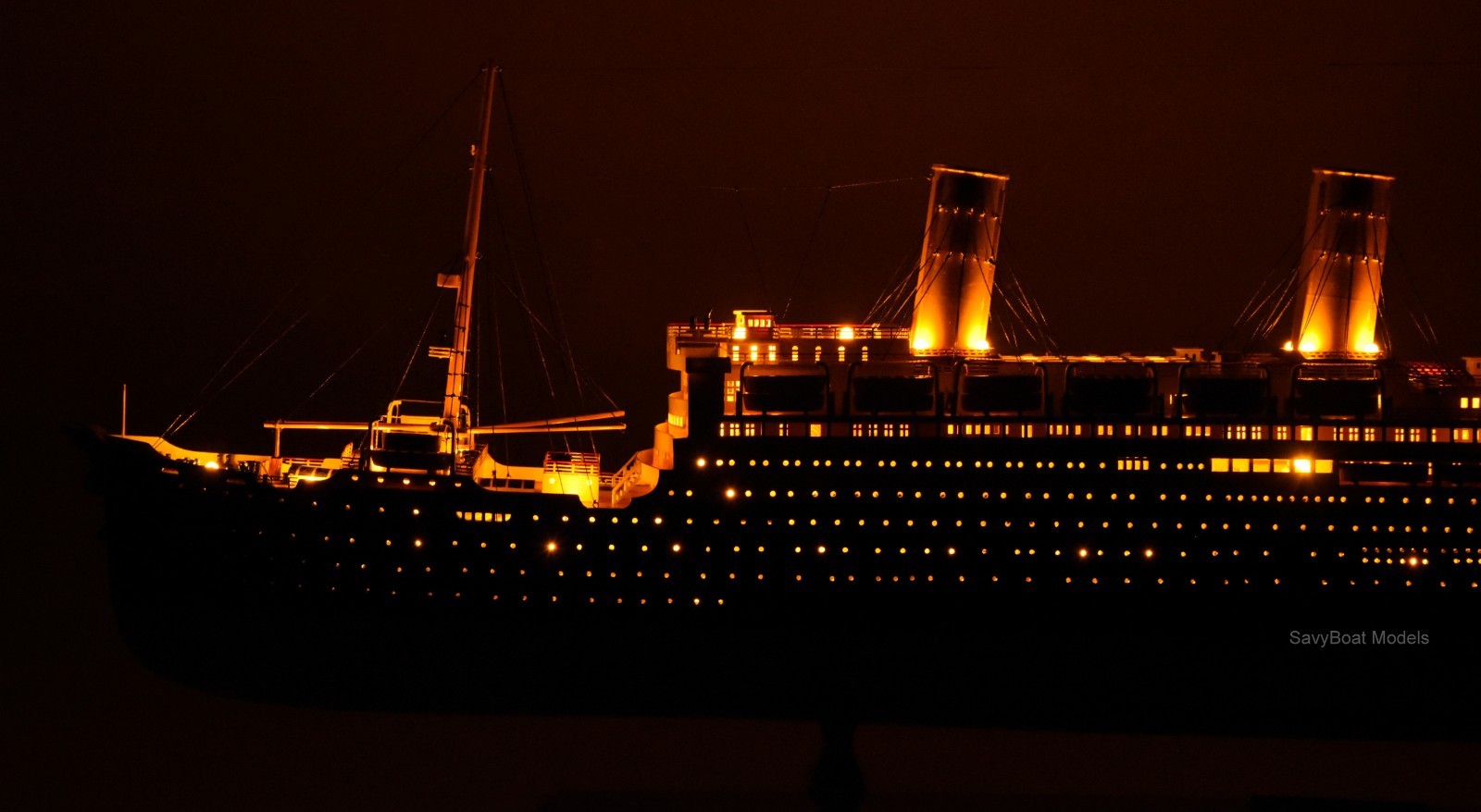 SS Imperator Ocean Liner Handmade Wooden Ship Model 38" Scale 1:285 ...