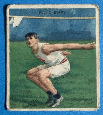 1910 T218 Mecca Champions Boxing #32 Ray Ewry Gold Medalist ...