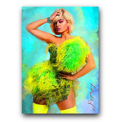 Bebe Rexha Art Card Limited 7/50 Edward Vela Signed (Celebrities Women ...