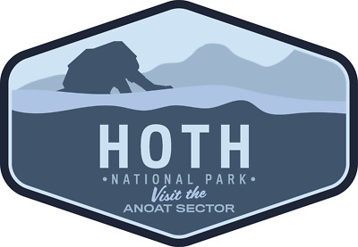 Hoth National Park sticker star wars weatherproof bumper vinyl decal | eBay