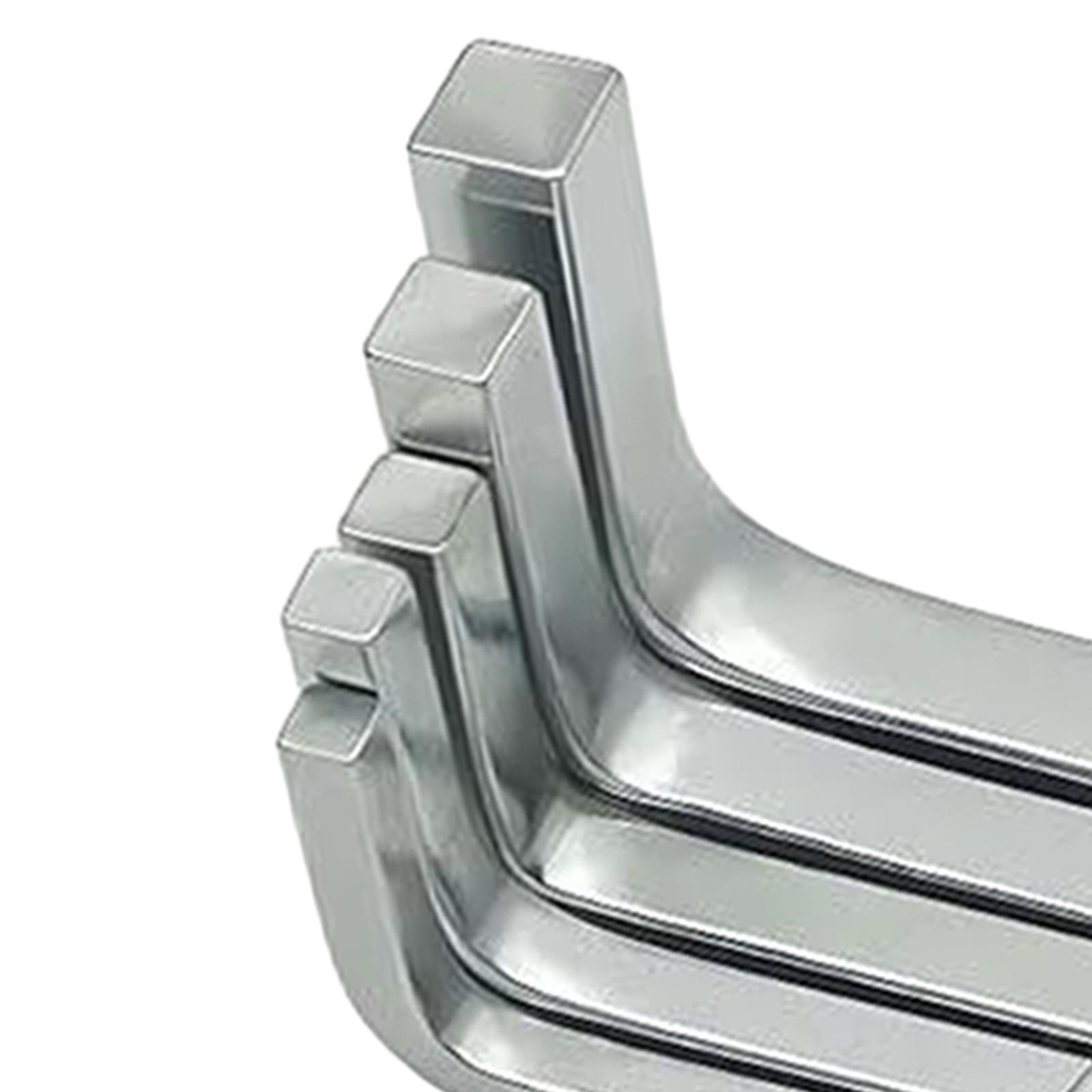 7x 4 Point Wrench Screwdriver Multipurpose L Shape Square Head Wrench ...