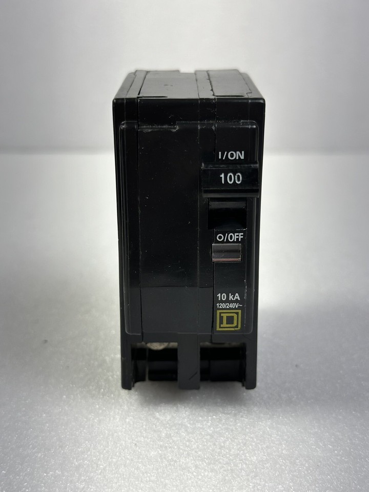 Square D QO2100 2 Pole 100 Amp 120 240V Type QO Plug In Main Circuit ...