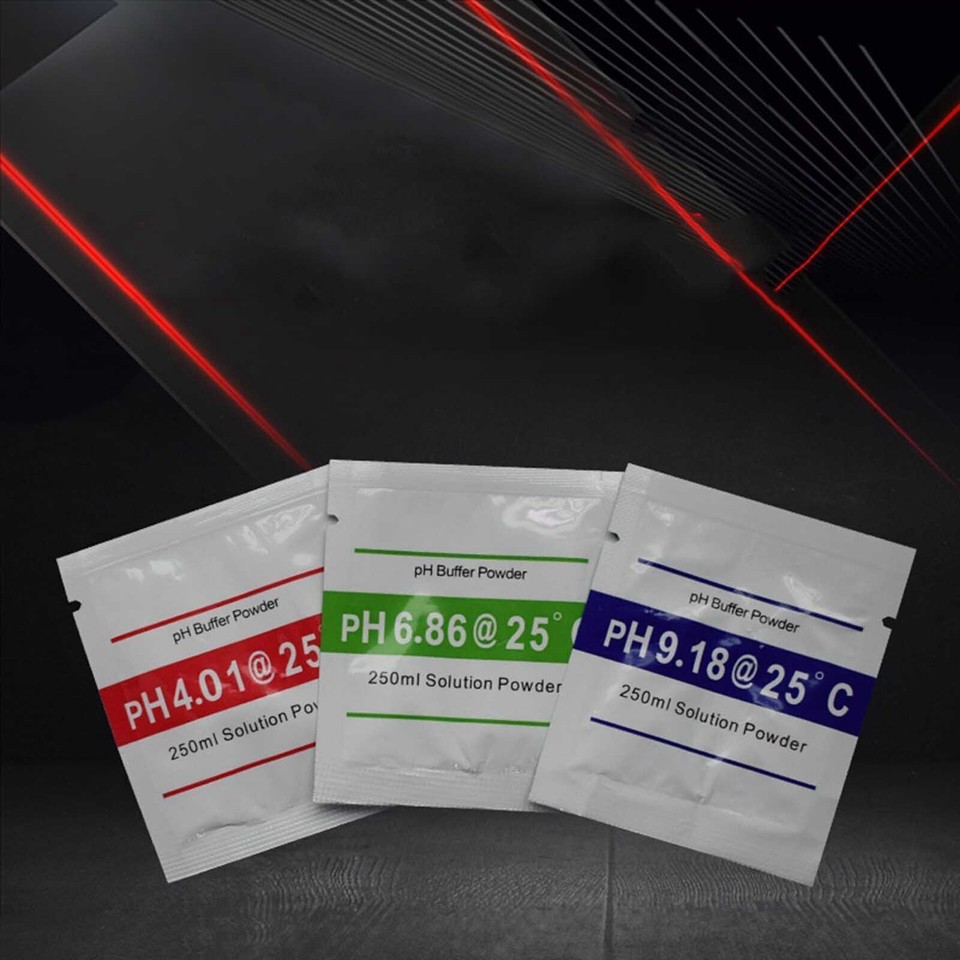 15 PCS PH BUFFER SOLUTION POWDER PRECISE CALIBRATION - pH 4.01 / 6.86 ...