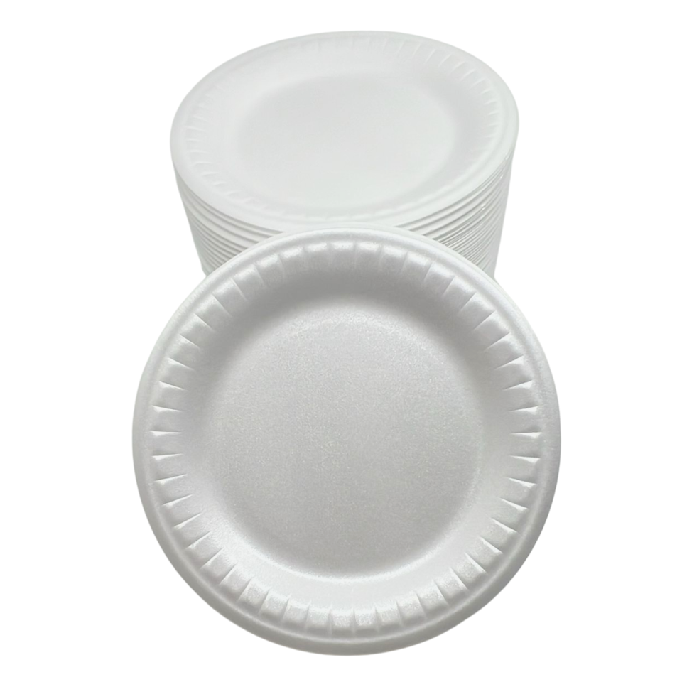 Readi Disposable, Microwavable, Lightweight 8 7/8" White Sturdy Foam ...