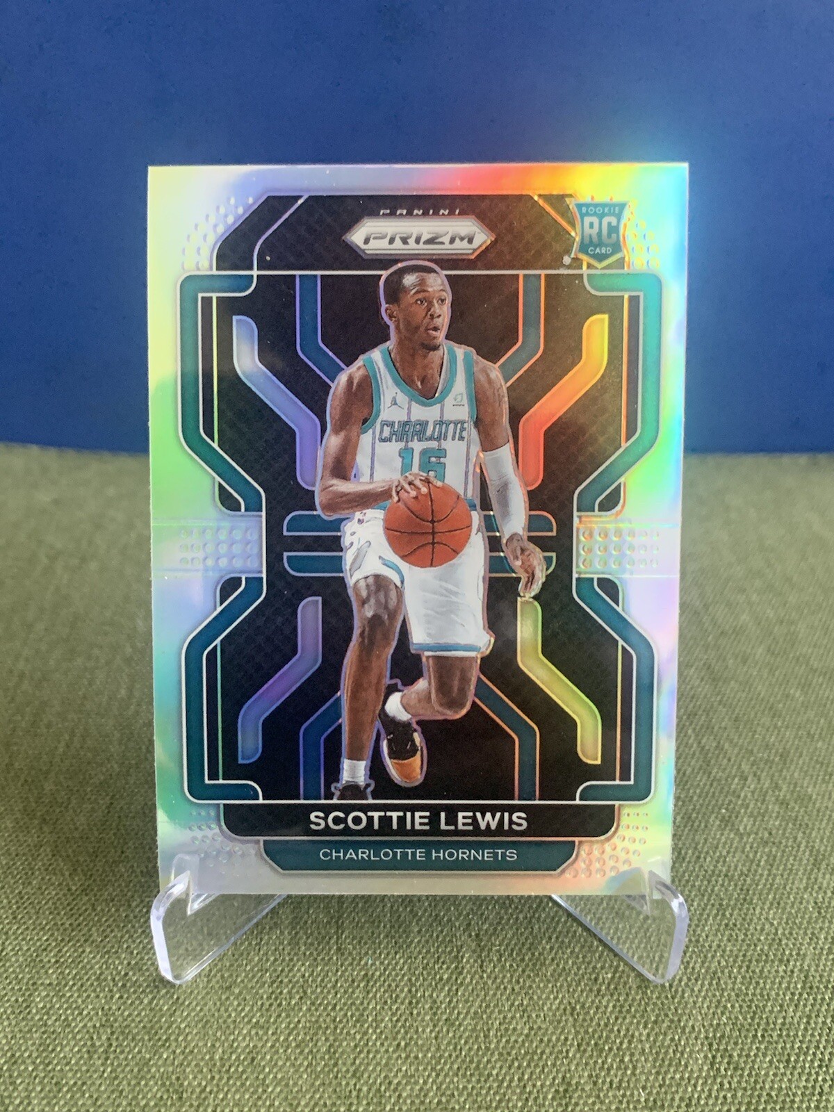 2021-22 Panini Prizm Scottie Lewis RC Silver Charlotte Hornets #287 ...