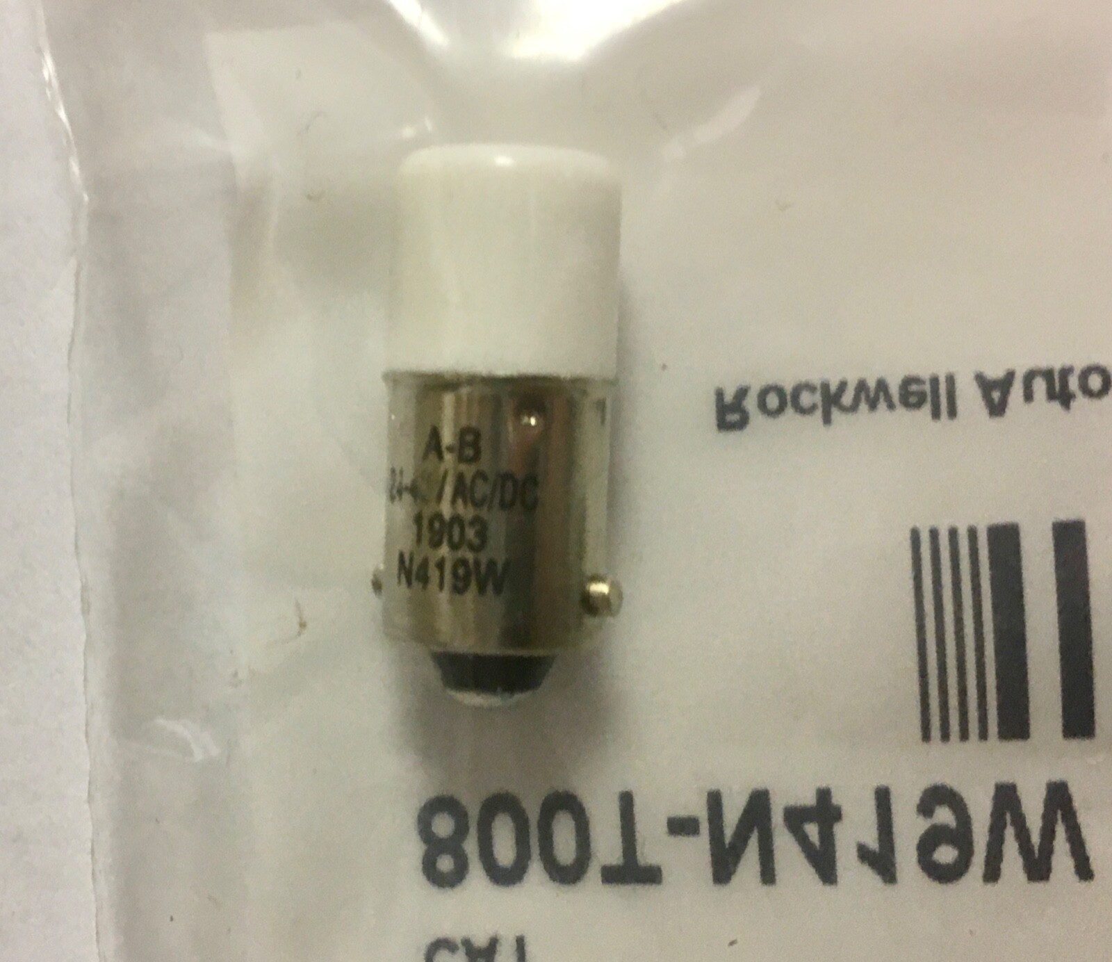 ALLEN BRADLEY 800T N419W 24-48 VACVDC White LED Bayonet Lamp Bulb | eBay