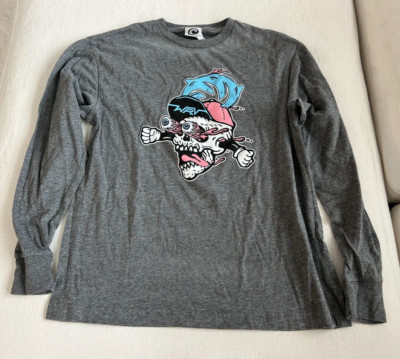 WRV kids boys' size L gray long sleeve skull graphic t-shirt | eBay