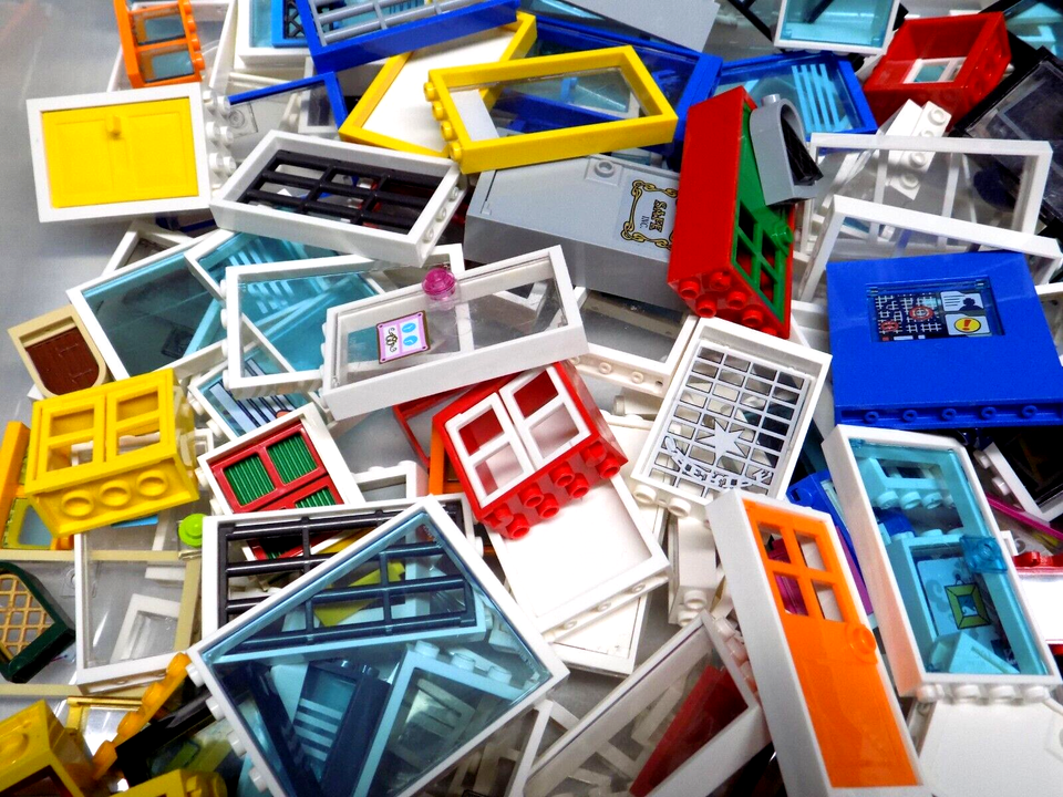 40 piece!!! Lego Windows and Doors Super Fun Lot {WASHED} | eBay