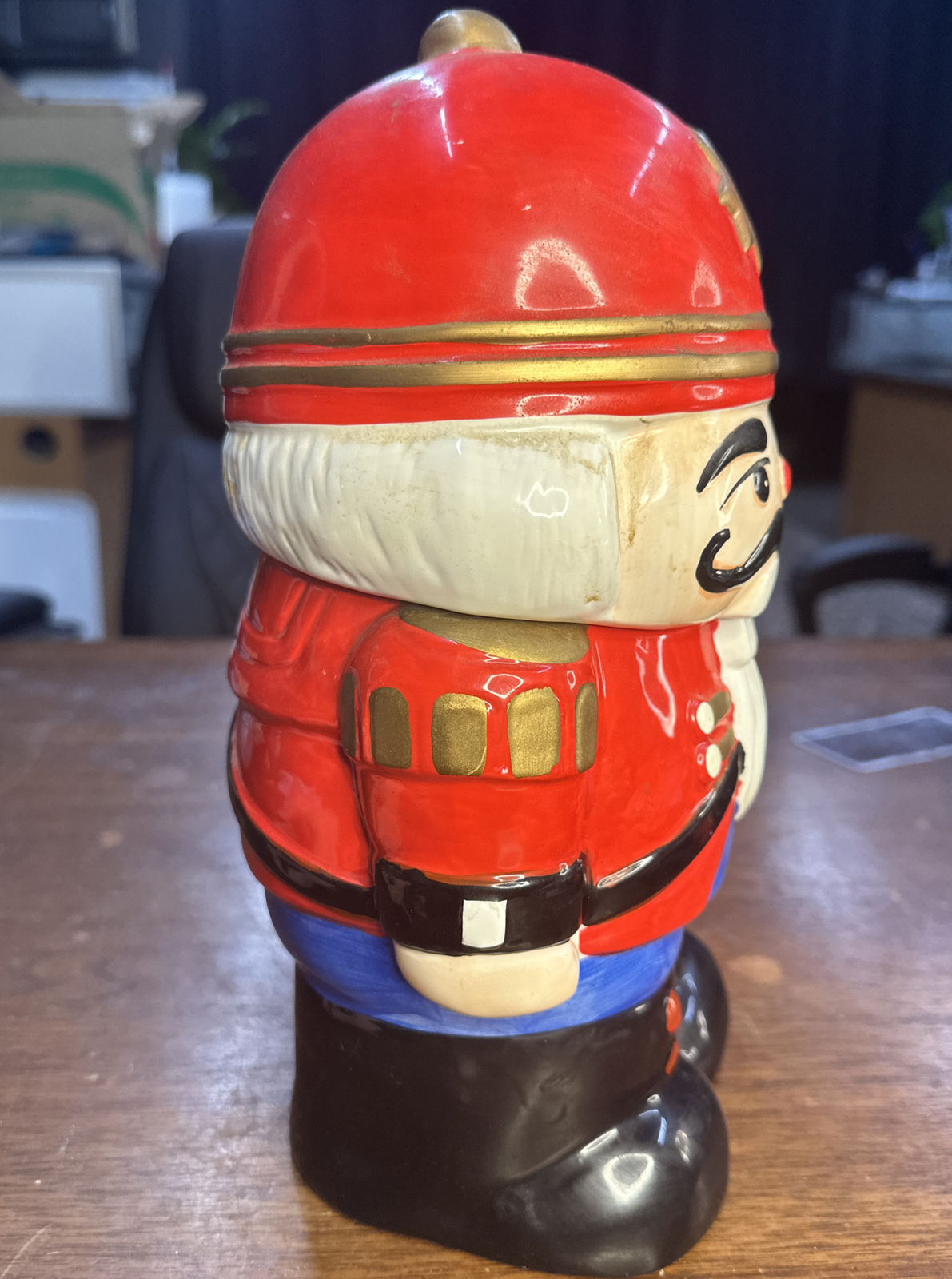 Porcelain Antique Nutcracker Cookie Jar 12” | eBay