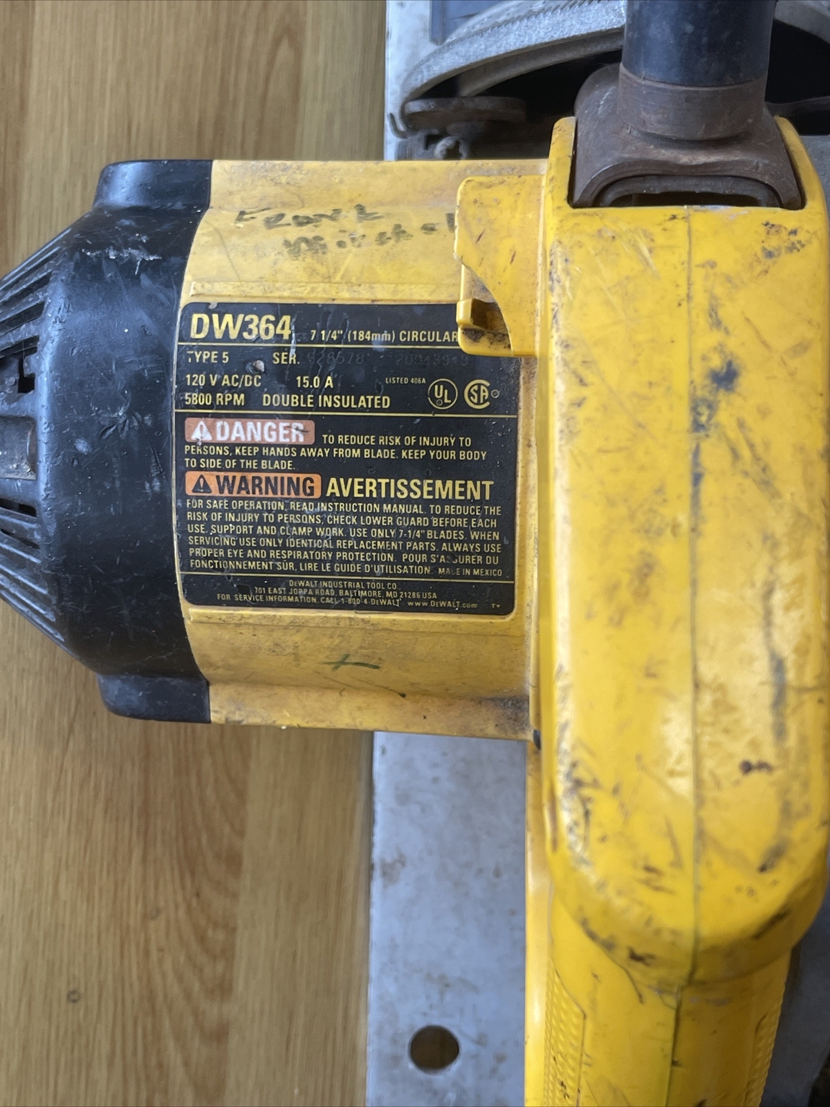 DEWALT Corded Electric Circular Saw DW364 7-1/4" ** Used Condition** | eBay