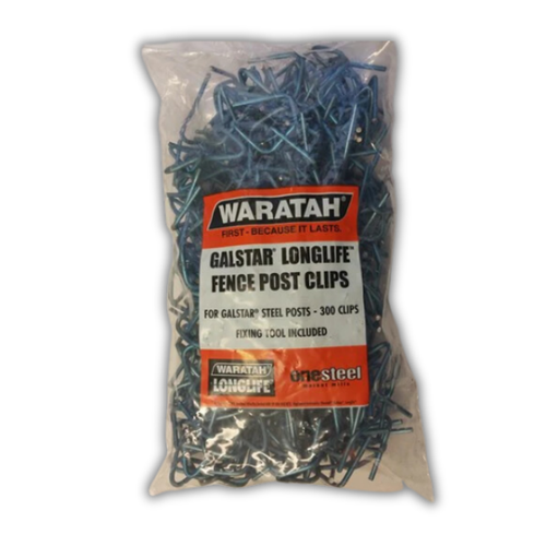 OS Star Post Clips 300 Clips Longlife Blue Tying Wire Fencing Fence ...