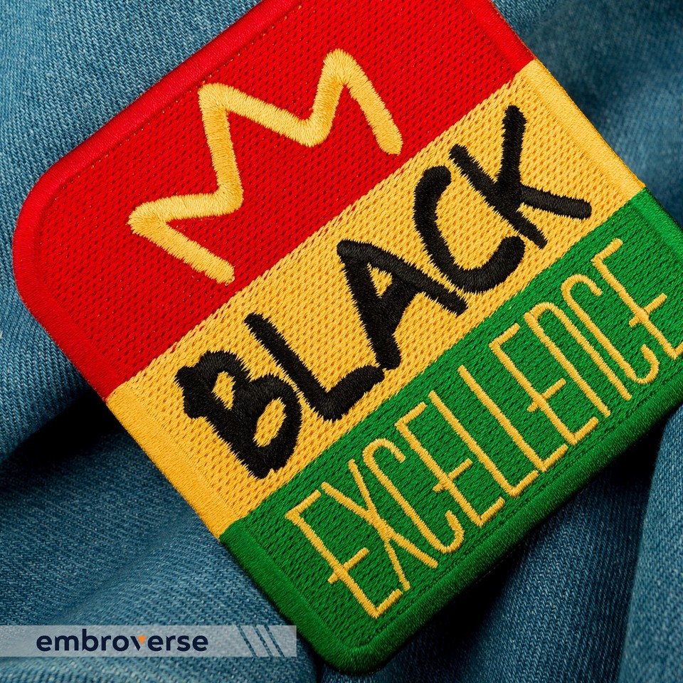 Black Excellence Patch - Melanin Pride - African Tri-Color ...