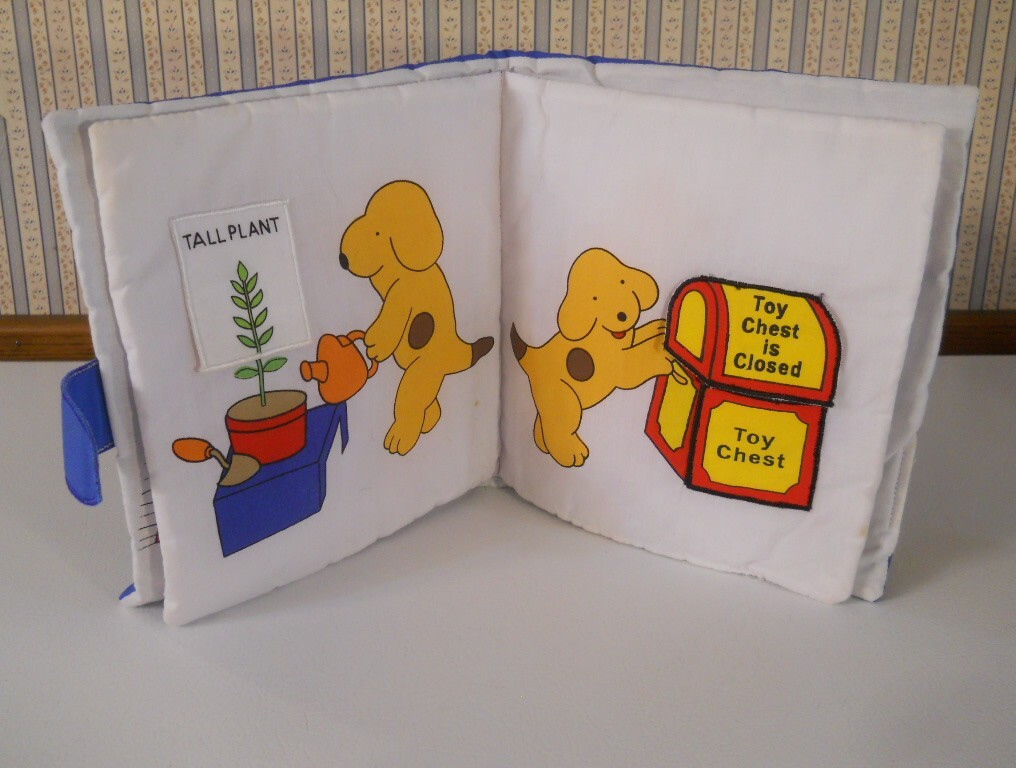 Spot the Dog plush cloth Activity Book 8 x 8". Plush 6" Spot puppy dog ...