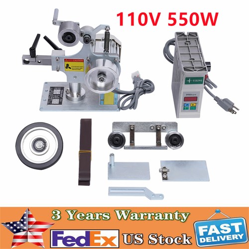 110V 550W 1x30"Belt Sander + Motor Polishing Sharpener Fixed Angle ...