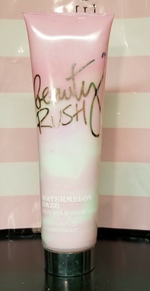 Victorias Secret Beauty Rush Watermelon Daze Body Twirl Shimmer Lotion ...