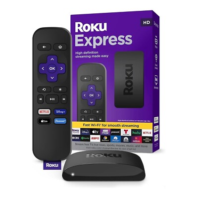 Roku Express Streaming Device with Standard Remote (no TV controls ...