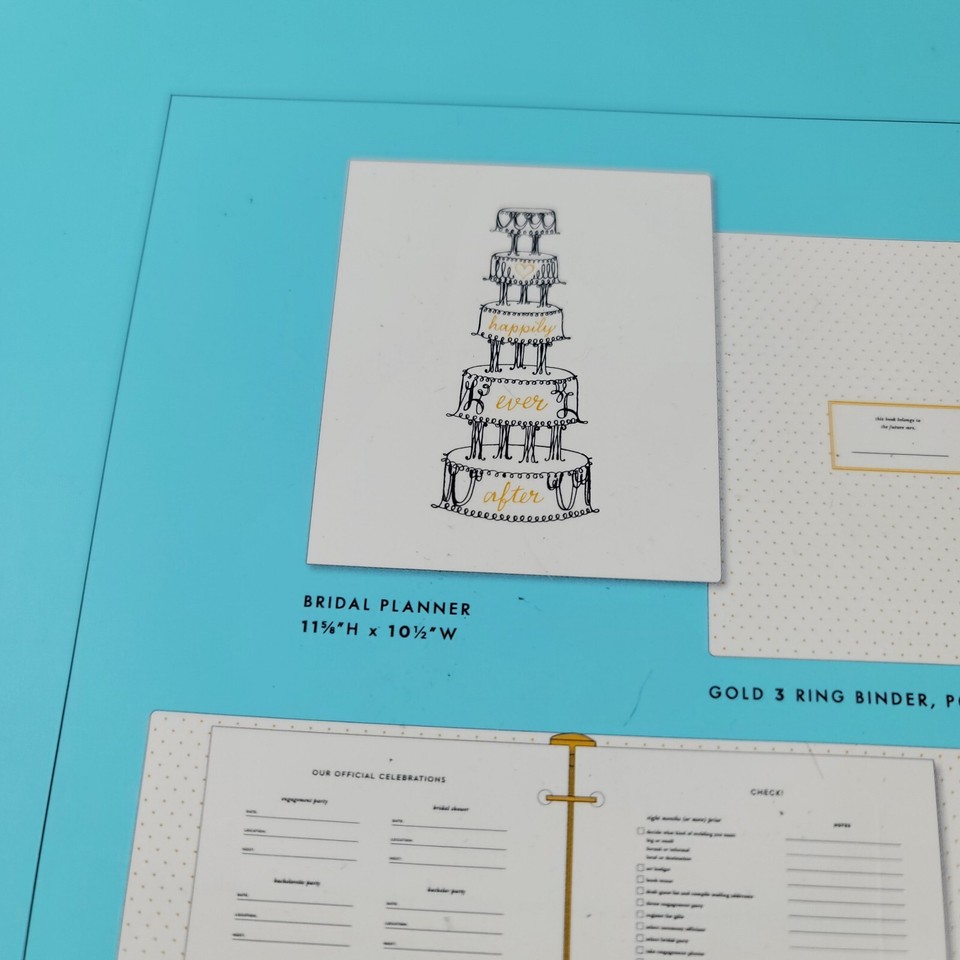 Kate Spade Wedding Planner Organizer Binder Happily Ever After 48 Page ...
