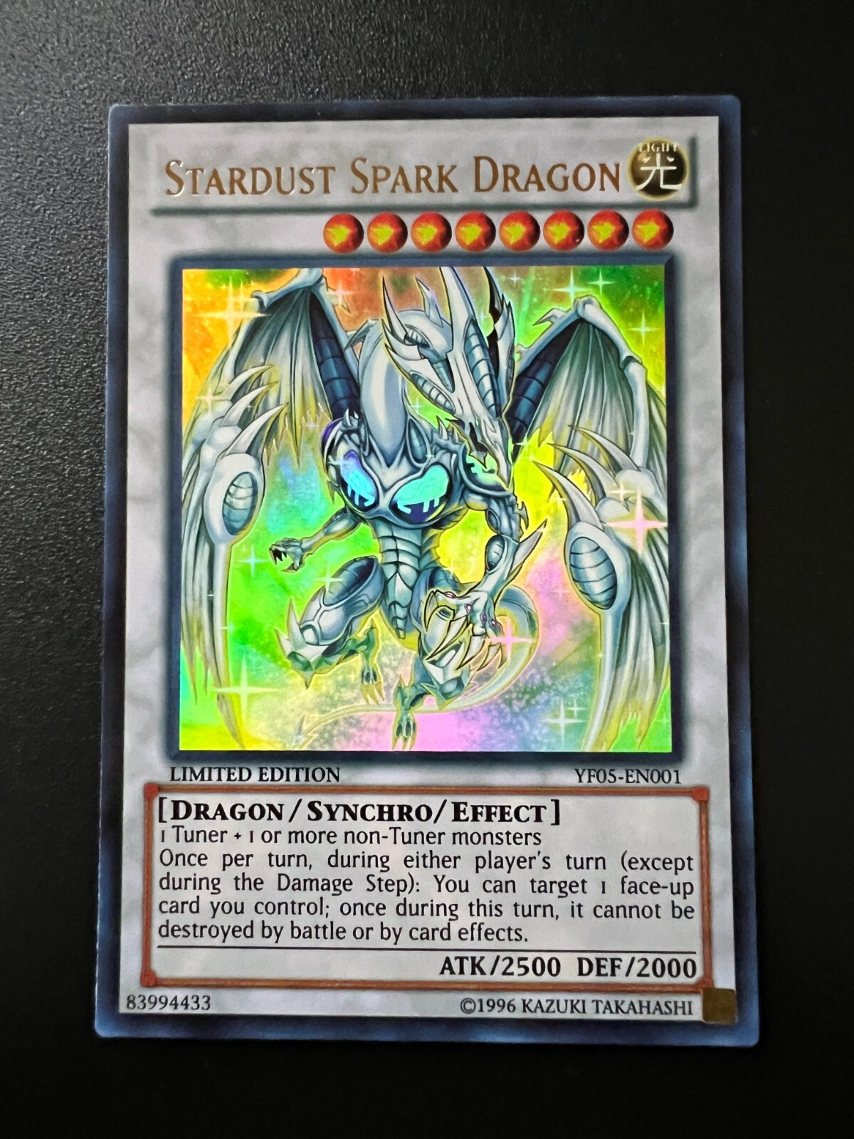 Stardust Spark Dragon YF05-EN001 Ultra Rare Near Mint Yugioh | eBay